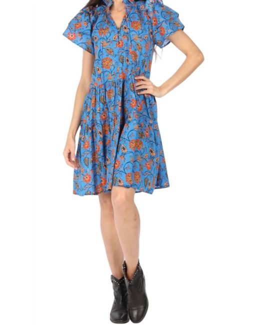 Bindu Nadia Dress in Blue | Lyst