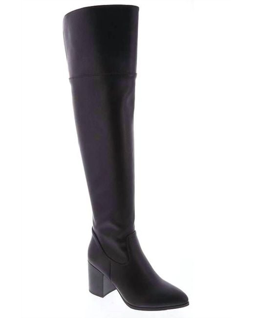 Top Moda Vixon Knee High Boots in Black | Lyst
