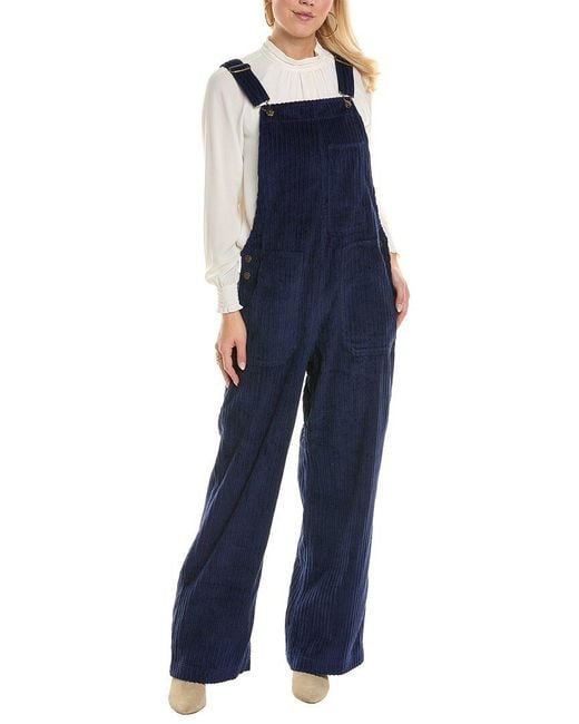 FARM Rio Corduroy Overall in Blue | Lyst