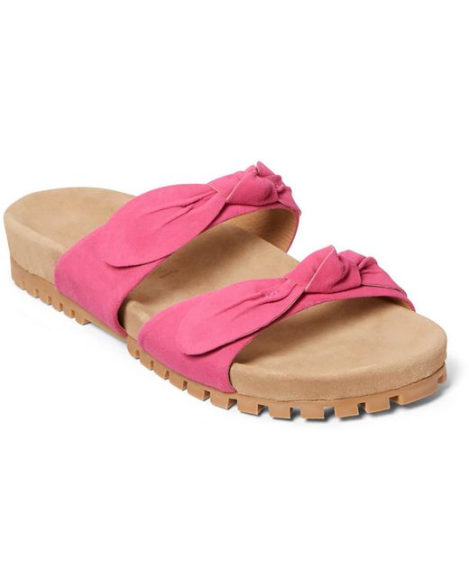 Jack Rogers Rose Double Knot Comfort Sandal Leather Footbed Slide ...