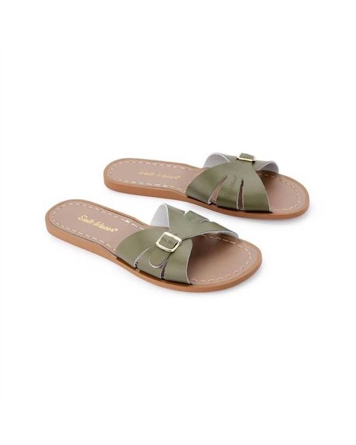 Salt Water Classic Slides Sandal in Green | Lyst