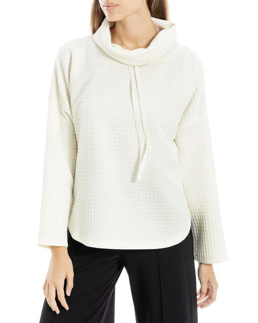 Max Studio Knit Top in White | Lyst