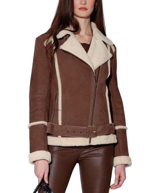 Walter Baker Jessica Suede Jacket in Brown | Lyst