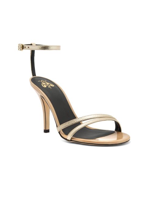 Adornia Sara Laminate Sand Paint Sandal in Metallic | Lyst