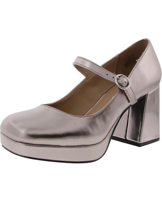 Sun & Stone Ssvanceciaa Block Heel Manmade Mary Jane Heels in Brown | Lyst