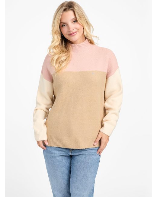 Guess Andrea Turtleneck Sweater in Blue | Lyst