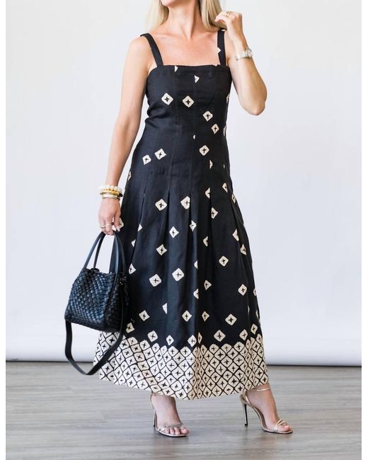 Marie Oliver Dixon Midi Dress in Blue | Lyst