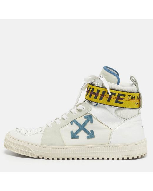 Off-White c/o Virgil Abloh Canvas And Leather Industrial High Top ...