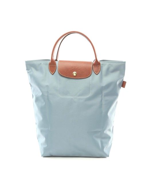 Longchamp Le Pliage Original M Tote Bag in Blue | Lyst