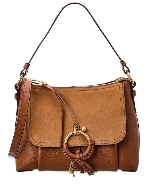 See By Chloé See By Chloe Joan Leather Crossbody in Brown | Lyst