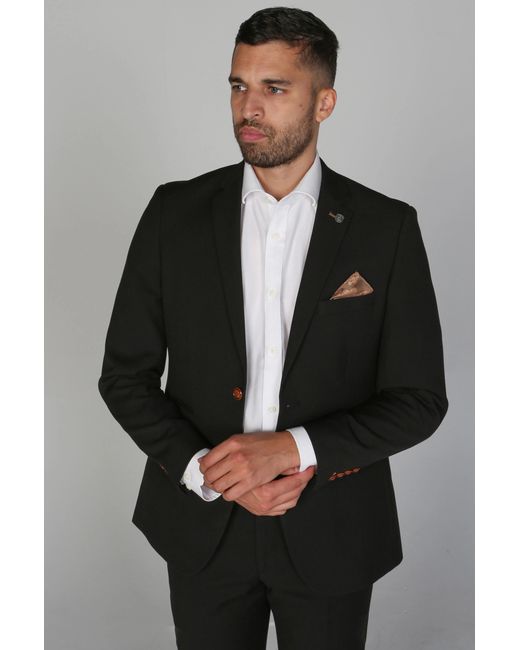 Paul Andrew Mayfair- Plain Blazer With Buttons in Black for Men | Lyst