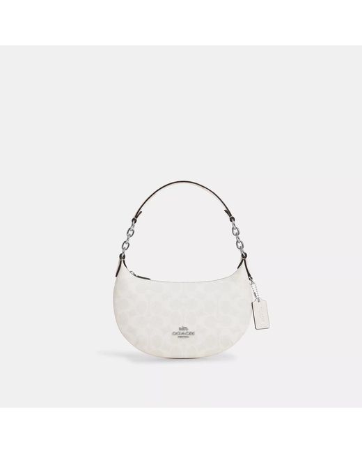 COACH Mini Payton Bag in White | Lyst