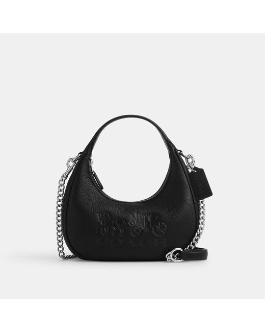 COACH Carmen Mini Crossbody in Black | Lyst