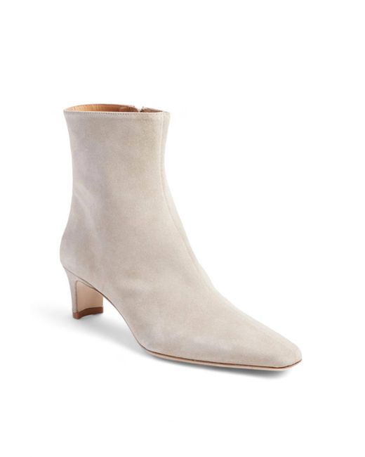 STAUD Wally Ankle Boot in White | Lyst