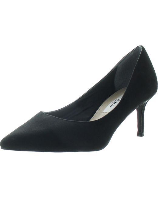 Nina Solid Faux Suede Pumps in Blue | Lyst
