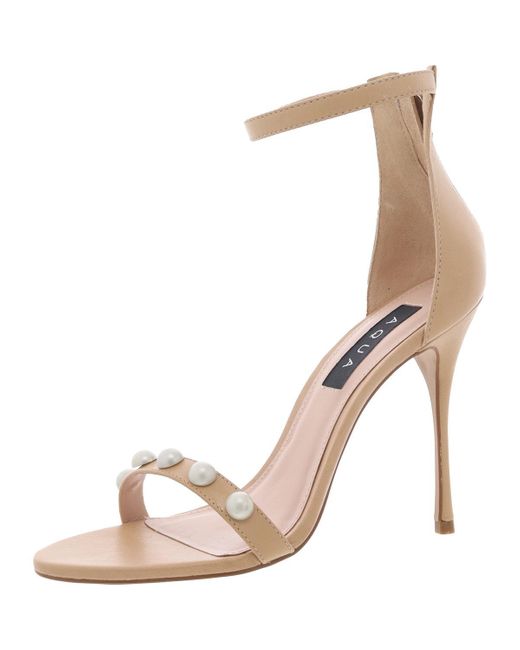 Aqua Embellished Pumps in Natural | Lyst