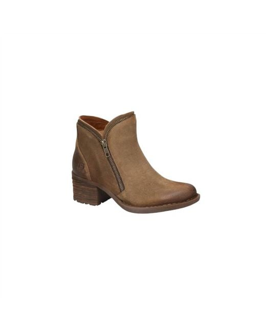 Born Distressed Suede Ankle Boots in Brown | Lyst