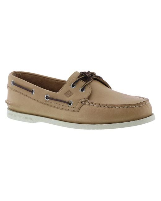 Sperry Top-Sider Authentic Original Leather Contrast Trim Boat Shoes in ...