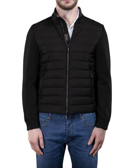 Moorer Cattaneo S3R Quilted Down Bomber Jacket in Black for Men | Lyst
