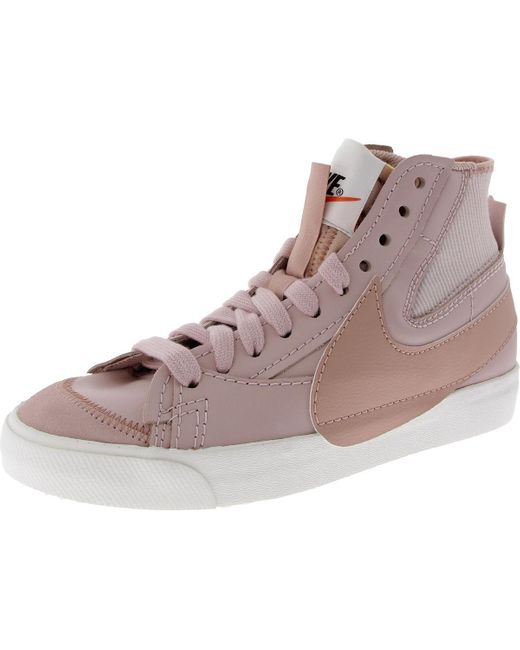 Nike Blazer Mid 77 Jumbo Faux Leather Trainer High-Top Sneakers in ...