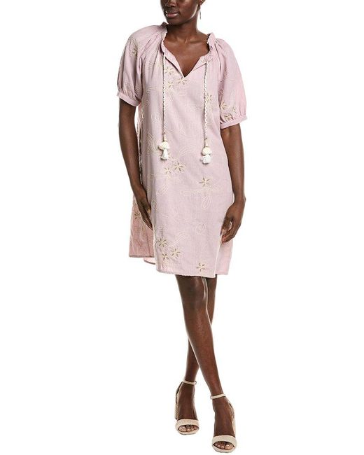 ANNA KAY Nicole Lace Midi Dress in Pink | Lyst