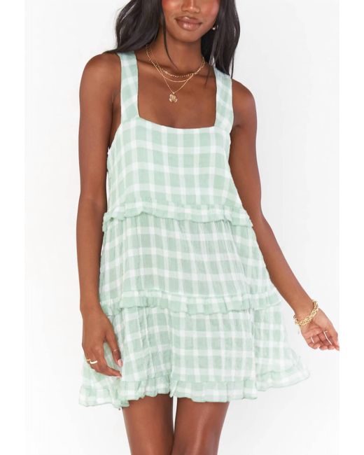 Show Me Your Mumu Napa Mini Dress in Green | Lyst