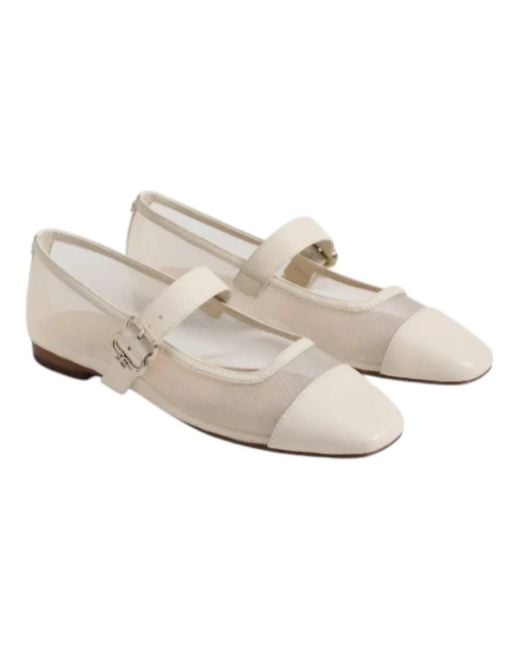 Sam Edelman Miranda Mary Jane Flats in White | Lyst