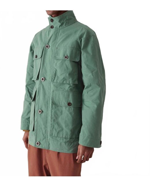 Toast Waxed Cotton Explorer Jacket in Green for Men | Lyst