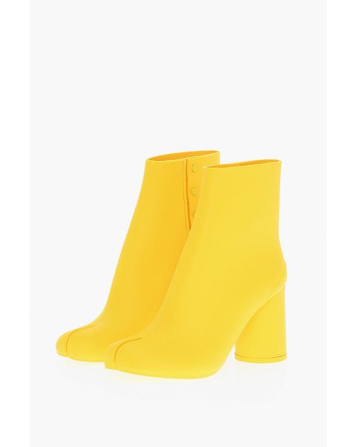 Maison Margiela Mm22 Pvc Tabi Ankle Boots With Embellished By Side ...