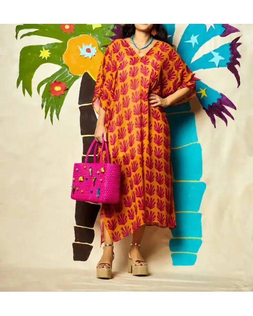Tela Tropicana Dress in Orange | Lyst