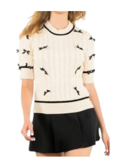 Thml Kendall Sweater in Natural | Lyst