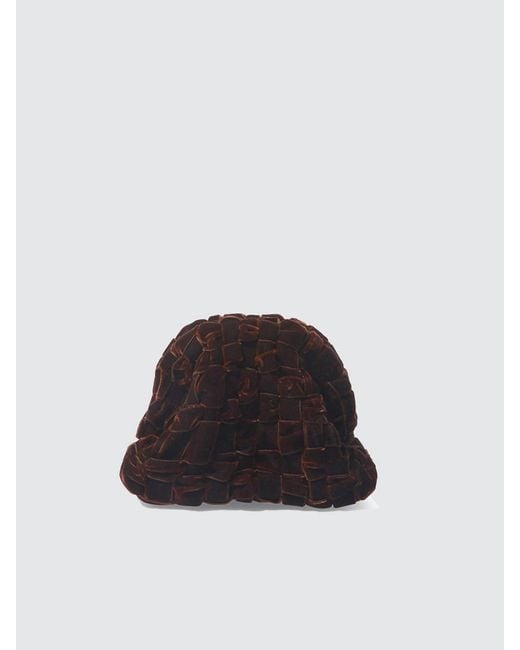 Maria La Rosa Velvet Mini Game Bag in White | Lyst