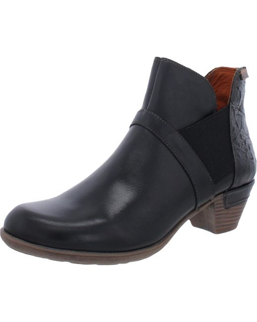 Pikolinos Rotterdam 902 Leather Ankle Chelsea Boots in Black | Lyst
