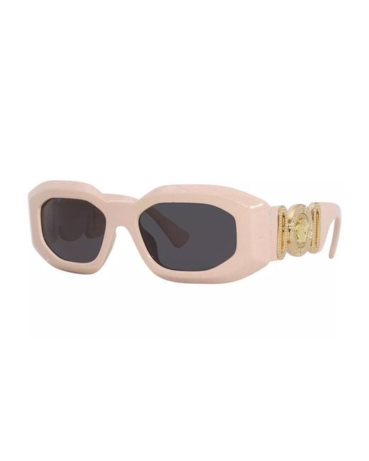 Versace Oval Full Rim, With A Fuchsia Frame And Dark Lens in Pink | Lyst