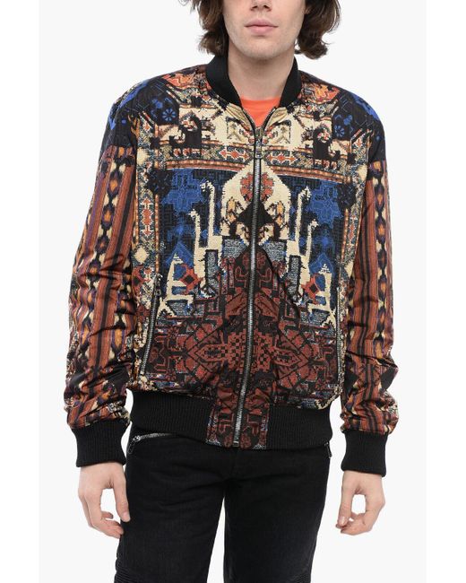 Balmain Reversible Carpet Nylon Bomber Jacket With Front Zip for Men | Lyst