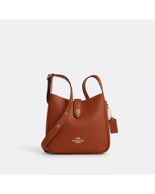 COACH Hadley Mini Crossbody Bag in Brown | Lyst