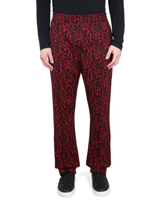 Baracuta x Needles Pants With Logo And Pattern in Red for Men | Lyst