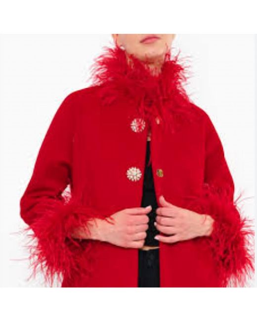 Flora Bea Sahara Coat in Red | Lyst