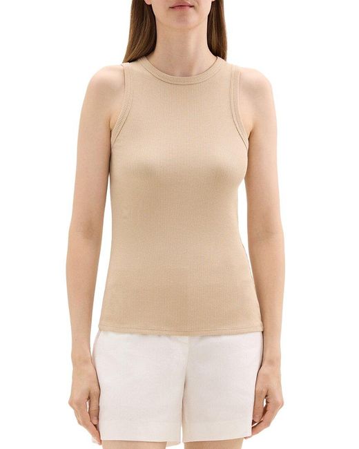 Theory Fitted Tank in Natural | Lyst