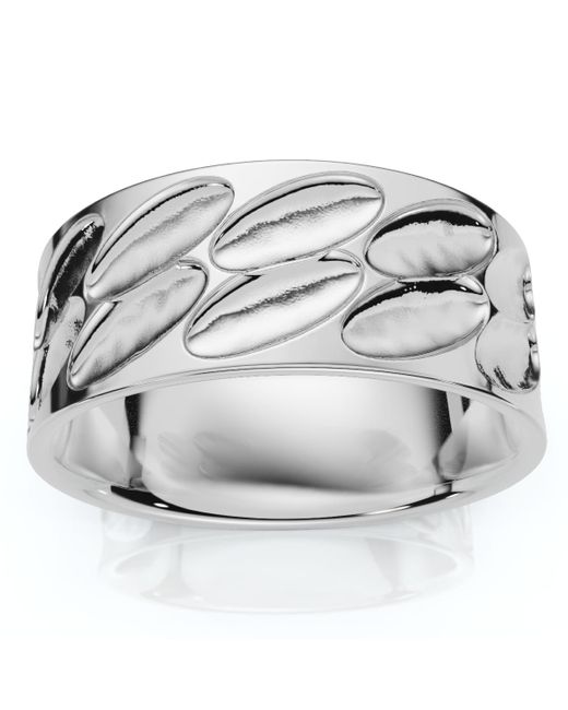 Pompeii3 8Mm Wide Band Flat Wedding Ring in Metallic | Lyst