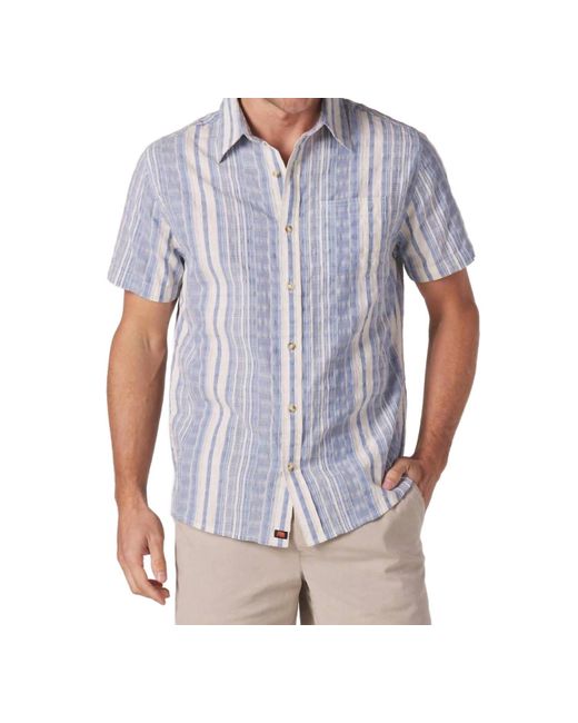 The Normal Brand Freshwater Short Sleeve Button Up in Blue for Men | Lyst