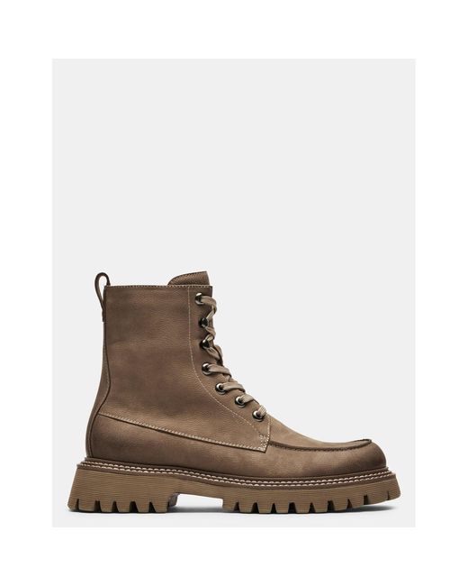 Steve Madden Wolf Wheat Nubuck in Brown for Men | Lyst