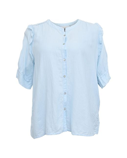 Ba&sh Tyana Blouse in Blue | Lyst