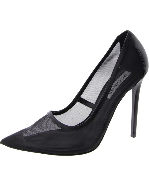 Steve Madden Virtue Mesh Pointed Toe Pumps in Black | Lyst