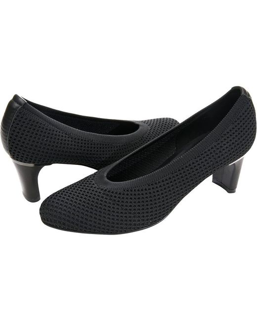 Vaneli Darrie Pump 10 Stretch Knit Block Heel Slip On Shoes Fzp199 in Black | Lyst