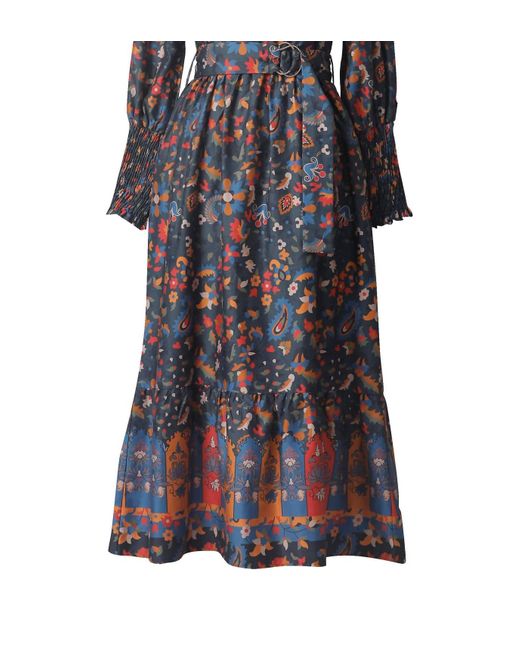 Emily Lovelock Azra Dress in Blue | Lyst