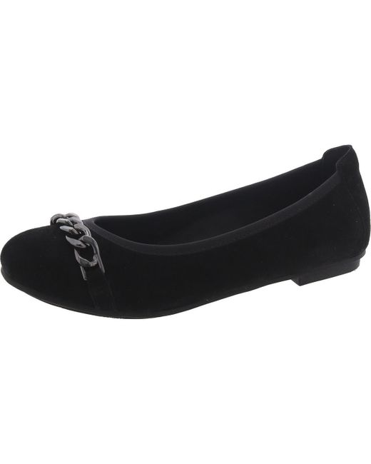 Vionic Pera Leather Ballet Flats in Black | Lyst