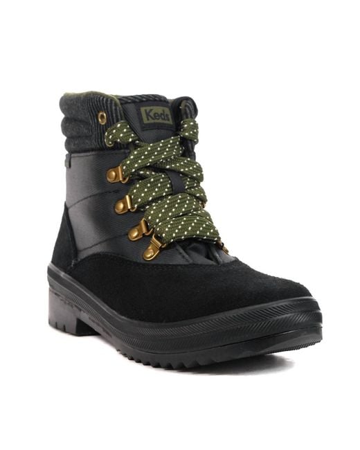 Keds Splash Twill Camp Boots in Black | Lyst