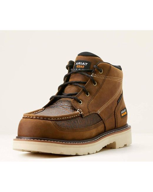 Ariat Composite Toe Rebar Lift Chukka Work Boot in Brown for Men | Lyst