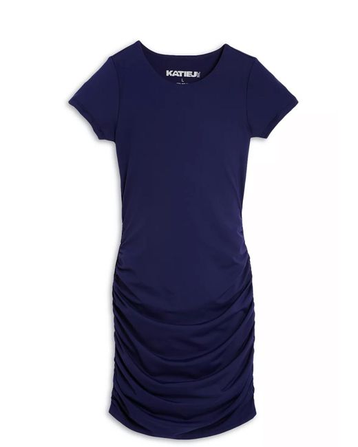 KatieJnyc Tween Girls Riley Ruched Dress in Blue | Lyst